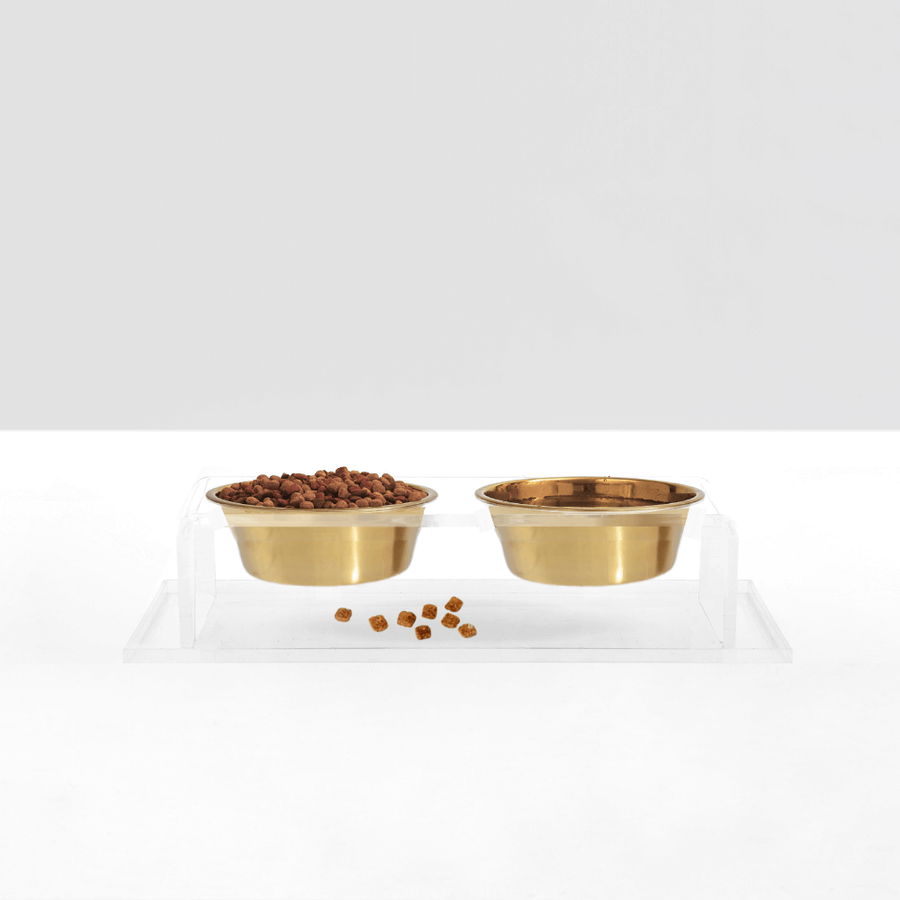 Clear Overflow Pet Feeder Tray – Hiddin